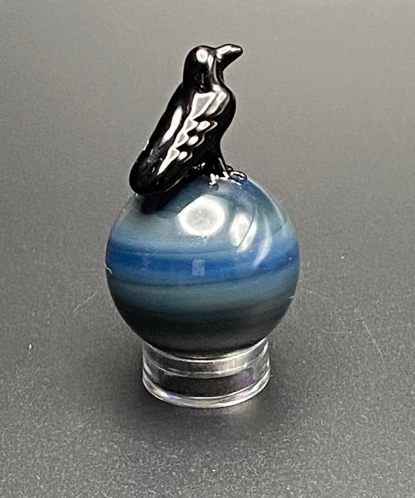 Heretic Glass Marble Crow | Dab Nation