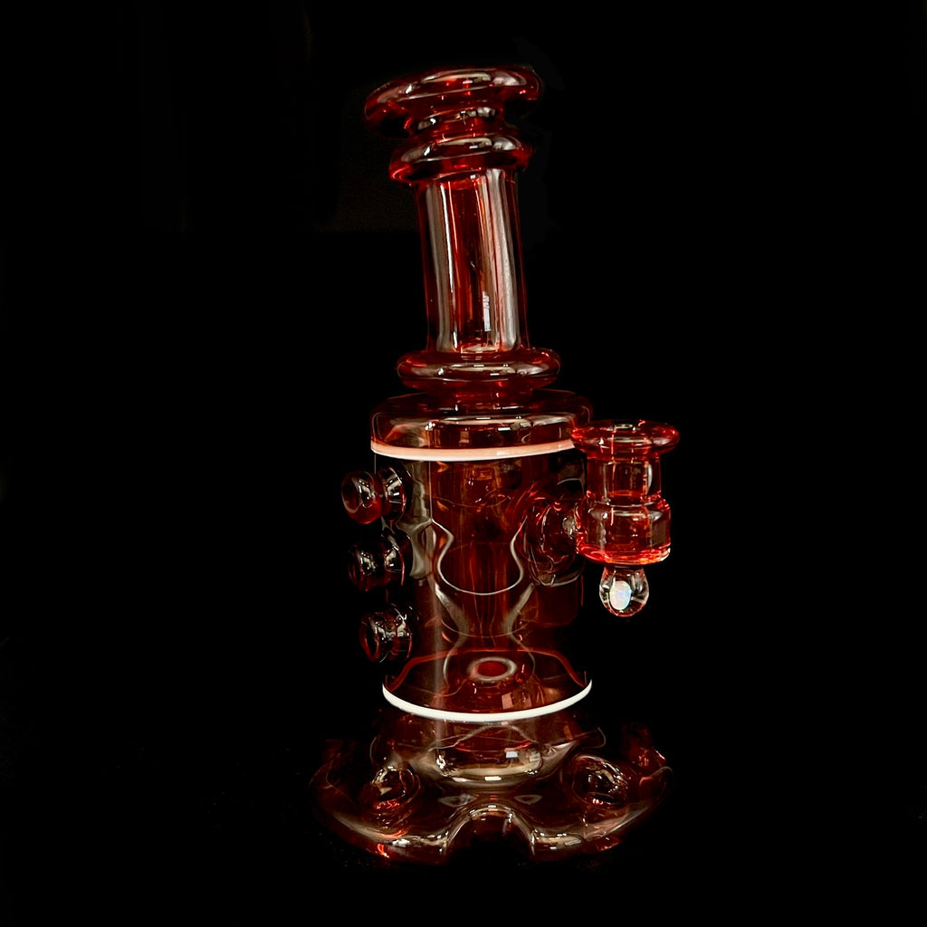 Sleeps Glass Full color Terp Shield Pomegranite 10mm 90 degree | Dab Nation